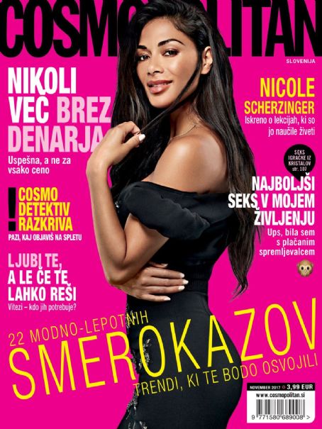 Nicole Scherzinger Cosmopolitan Magazine November 2017 Cover Photo