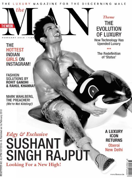 Sushant Singh Rajput, The Man Magazine February 2018 Cover Photo - India Sushant Singh Rajput, The Man Magazine February 2018 Cover Photo - India