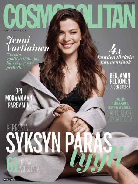 Jenni Vartiainen Cosmopolitan Magazine September 2018 Cover Photo