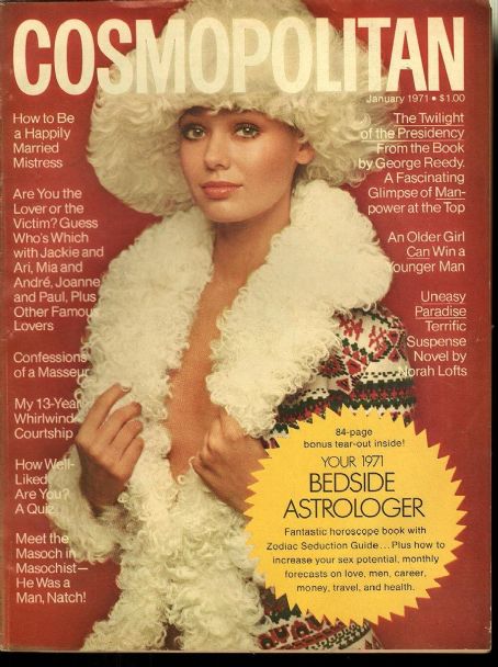 Lynn Louisa Woodruff Cosmopolitan Magazine January 1971 Cover Photo