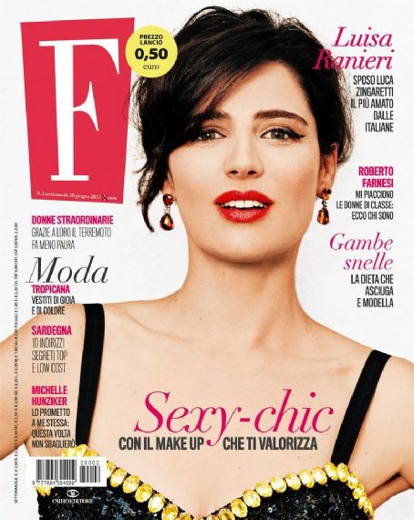 Luisa Ranieri F Magazine Magazine 20 June 2012 Cover Photo Italy