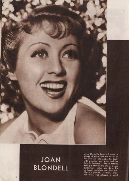 Joan Blondell Celebrity Skin Magazine Pictorial United States May
