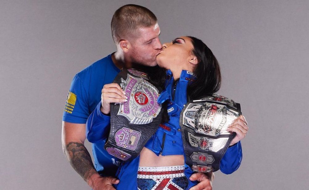 Deonna Purrazzo and Steve Maclin - FamousFix