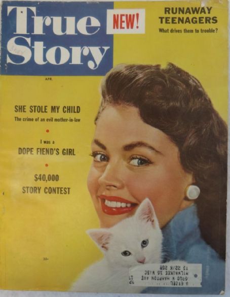 Barbara Darrow, True Story Magazine April 1955 Cover Photo - United States Barbara Darrow, True Story Magazine April 1955 Cover Photo - United States