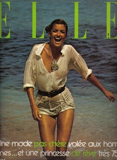 Janice Dickinson Elle Magazine July 1975 Cover Photo France