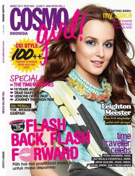 Leighton Meester Cosmo Girl Magazine March 2011 Cover Photo Indonesia